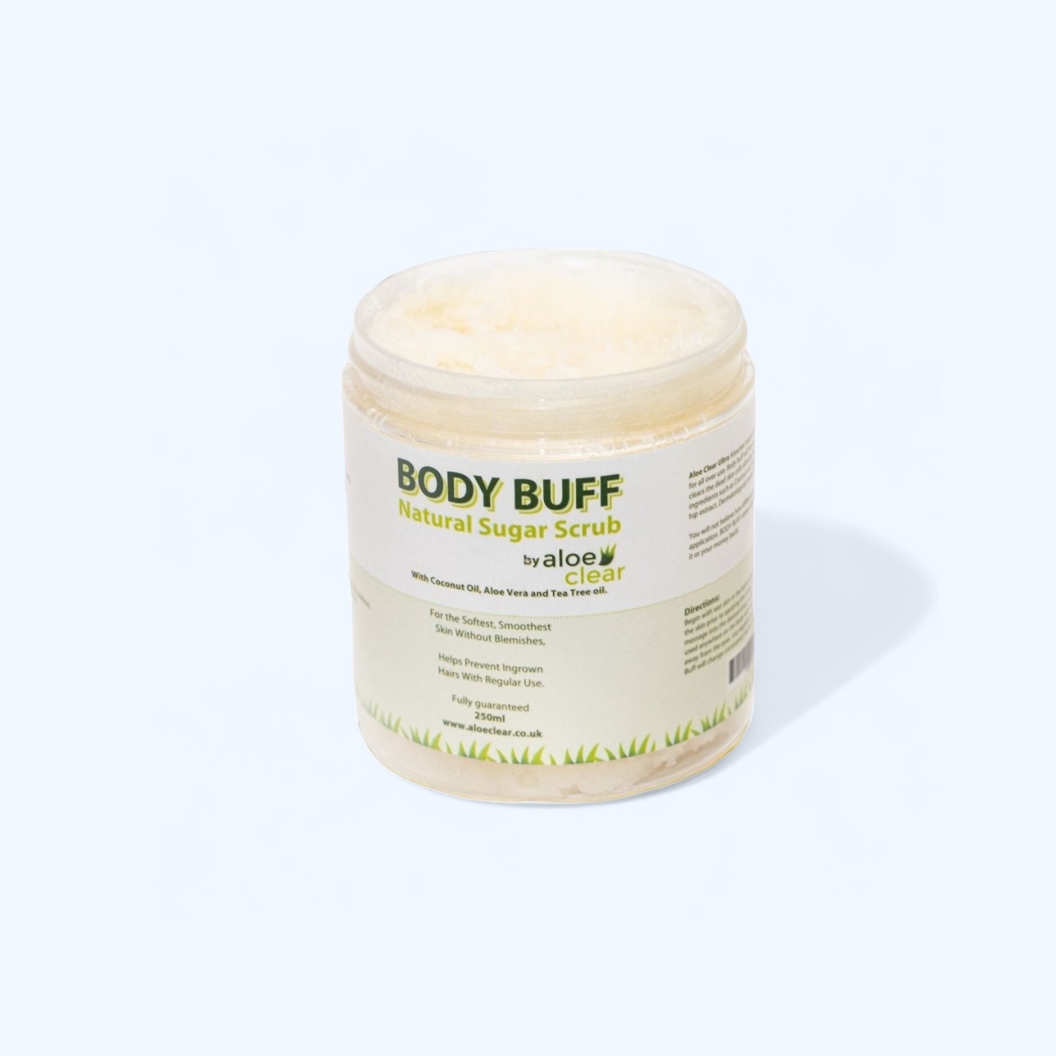 Body Buff Exfoliating Body Balm | Sugar Scrub for Smooth SkinAloeClear USA